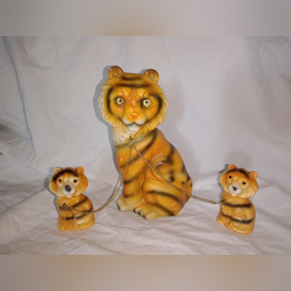 Made in Japan | Art | Rare Htf Mid Century Modern Tiger Mom And Cubs ...
